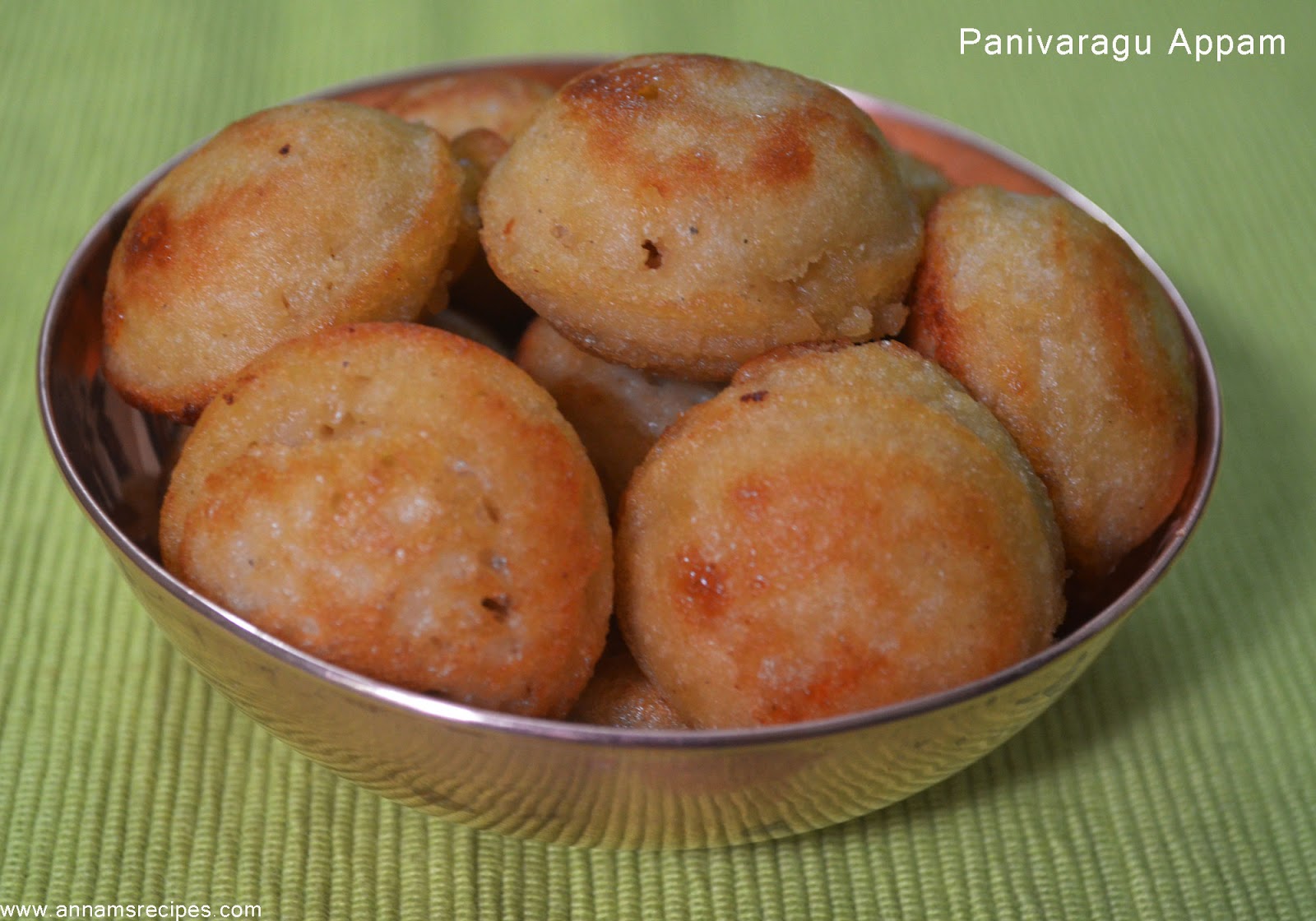 Panivaragu (Proso Millet) Appam - Annam's Recipes