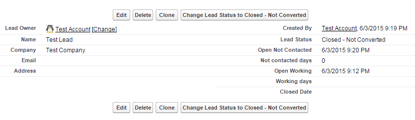 SFDC 3:16: Salesforce Button: Change status of Lead Status field.