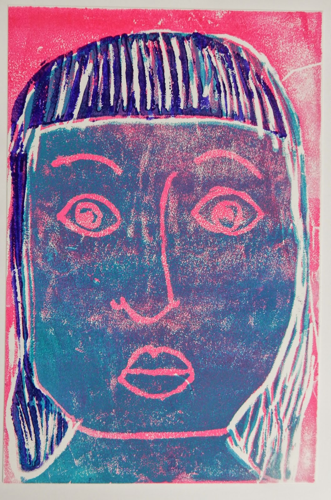 Doodlebug Dabblings: Warhol inspired printed self portraits