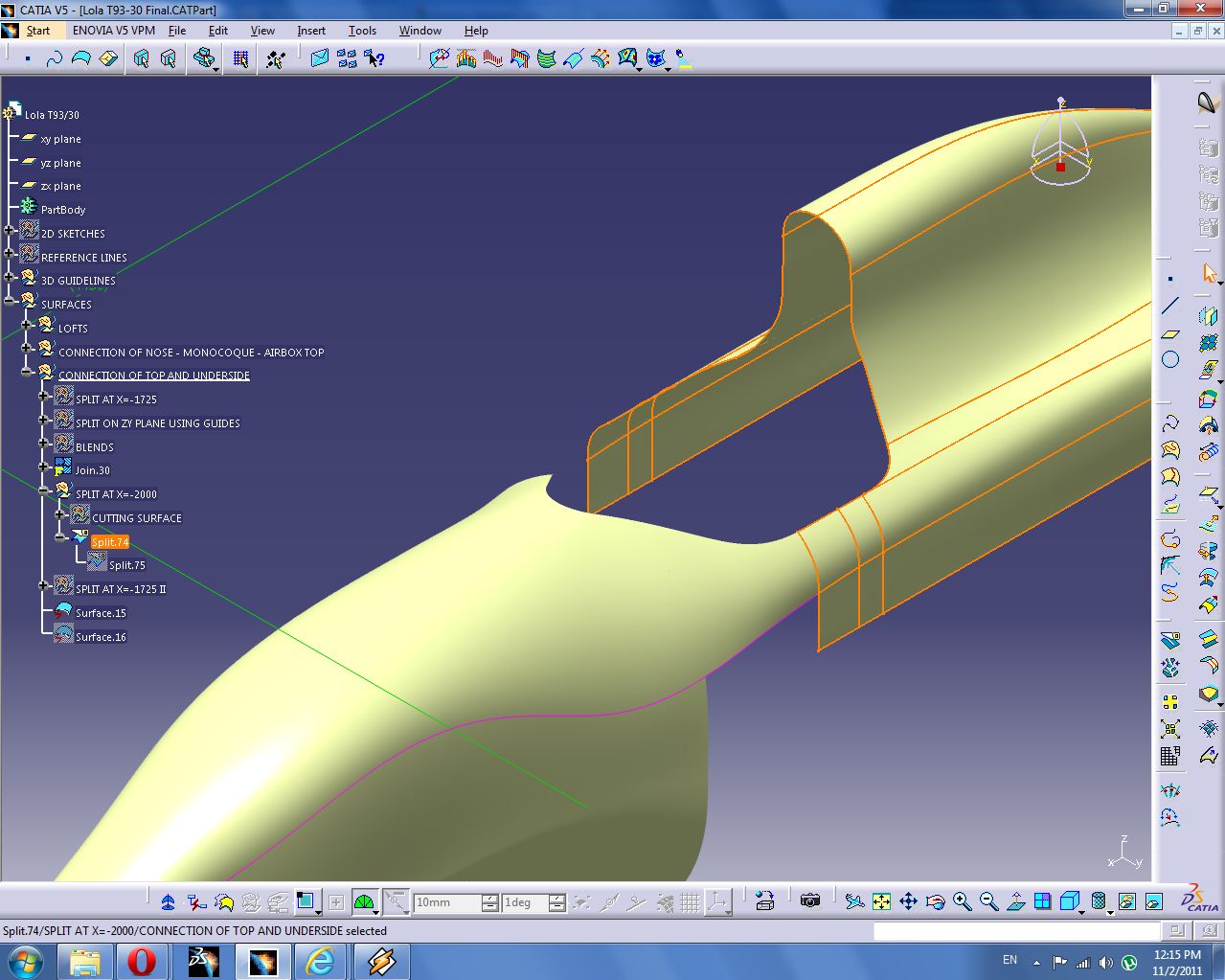 Scratchbuilding a 1/20 scale F1 replica: F1 car design in Catia V5 xiii