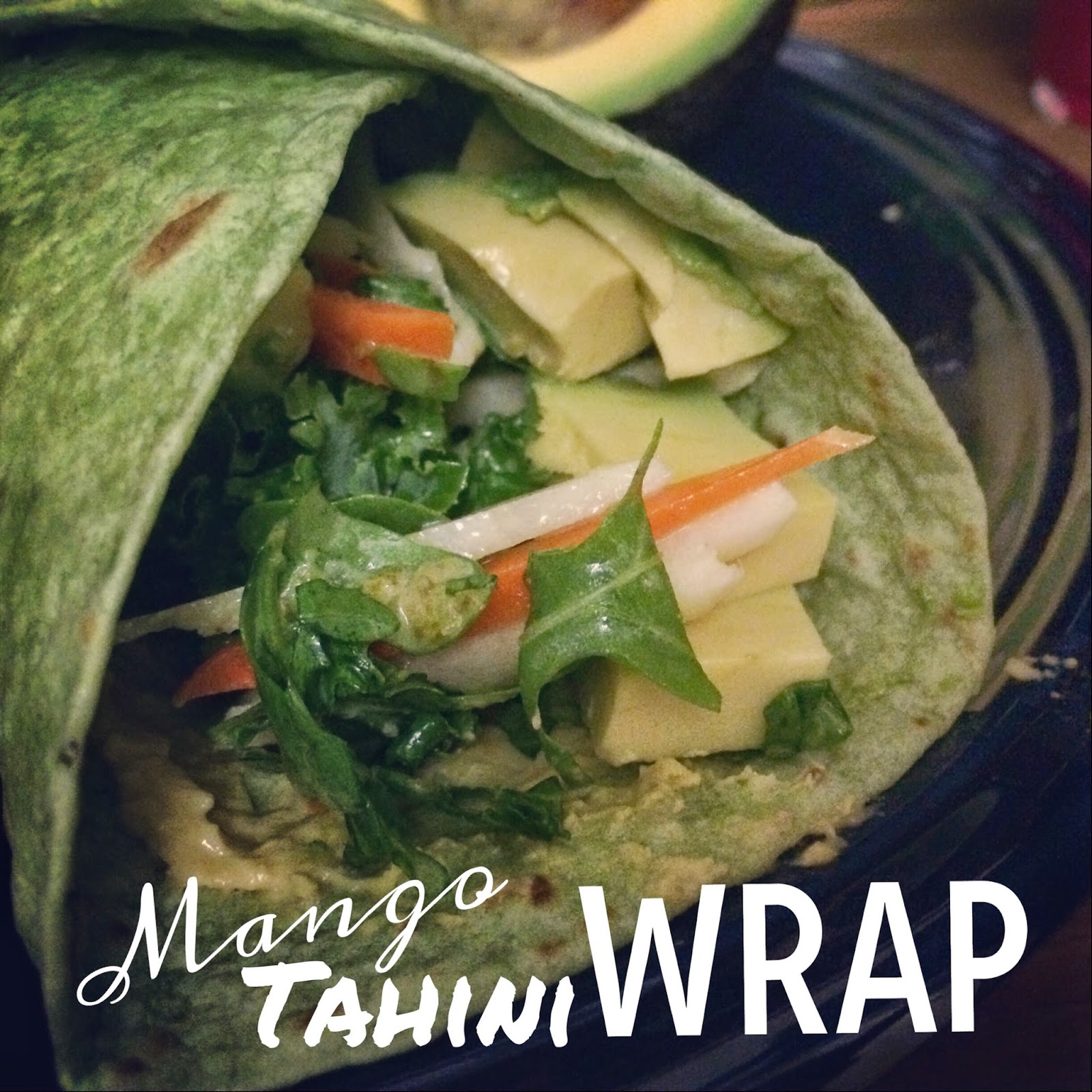 The Baking Yogi: Kitchen Adventures; Mango Tahini Wrap