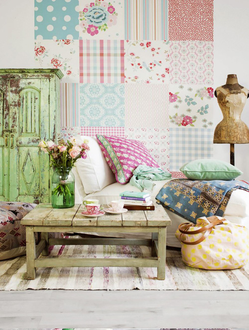 10 bellos ejemplos de paredes patchwork10 beautiful examples of ...
