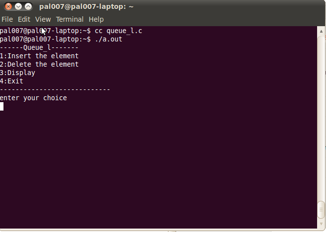 Queue Implementation Using Linked List