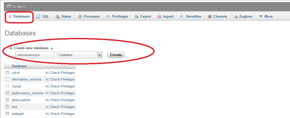 Ilmu Komputer: Cara Membuat Database Mysql dengan PhpMyadmin XAMPP
