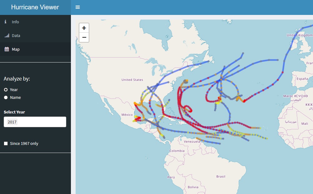 Cartographie numérique: Cartographier la trajectoire des cyclones avec ...