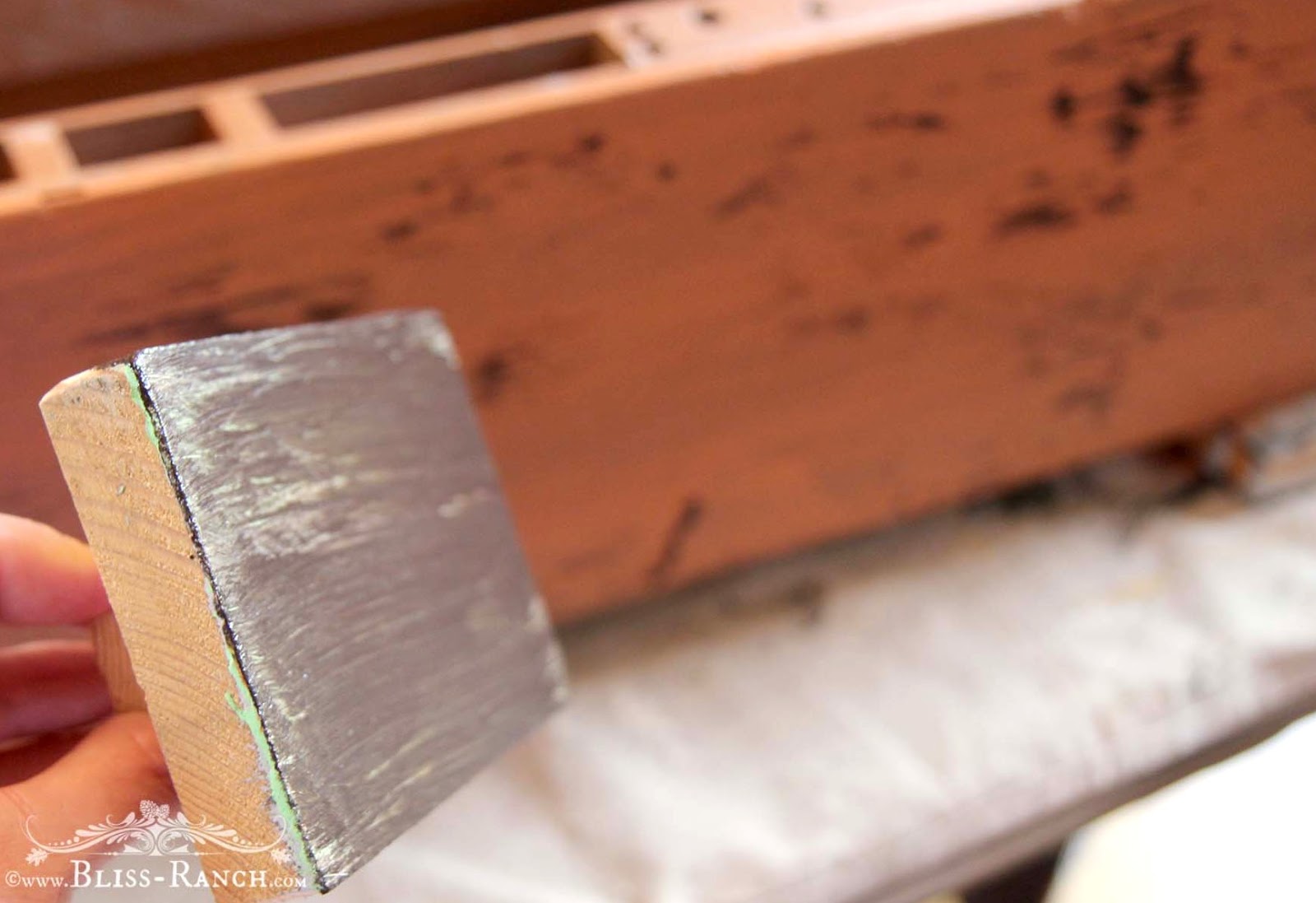 Bliss Ranch: Wooden Paint Drag For Paint Layering/Distressing