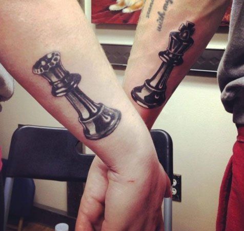 220+ Chess Pieces Tattoos Designs (2019) King, Queen, Board | Tattoo Ideas
