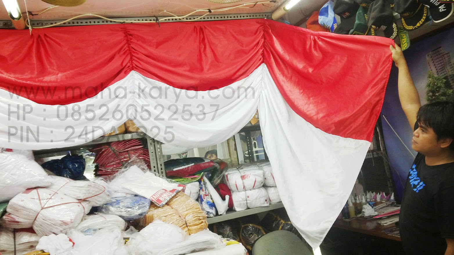 Jual Bendera HUT RI 17 Agustus Maha Karya Advertising | Kaos Partai ...