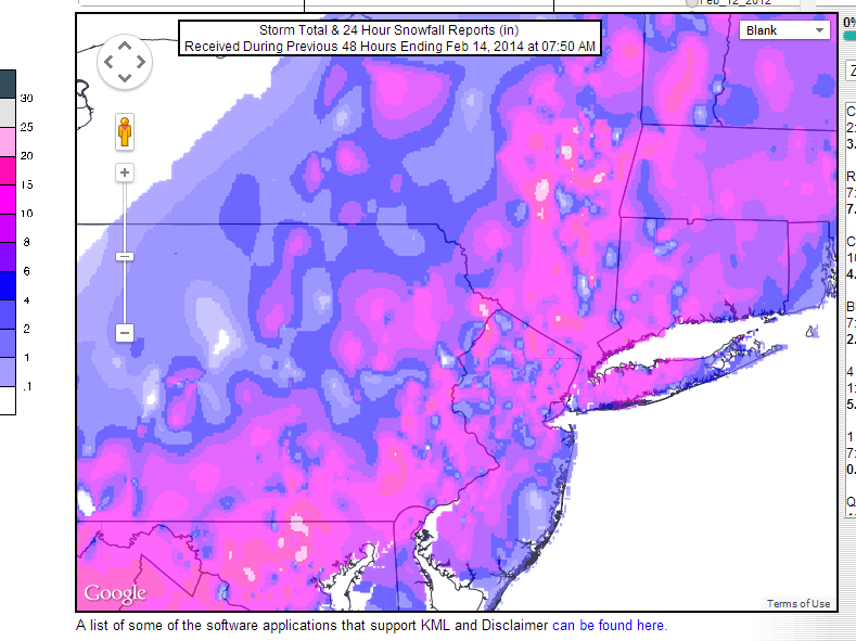 Weather Willy's Weather: What a Storm: Summary and Totals Compared to ...