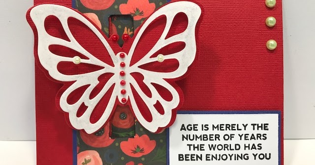 SCRAPBOOKING WITH M.E.: Interlocking Butterfly Card