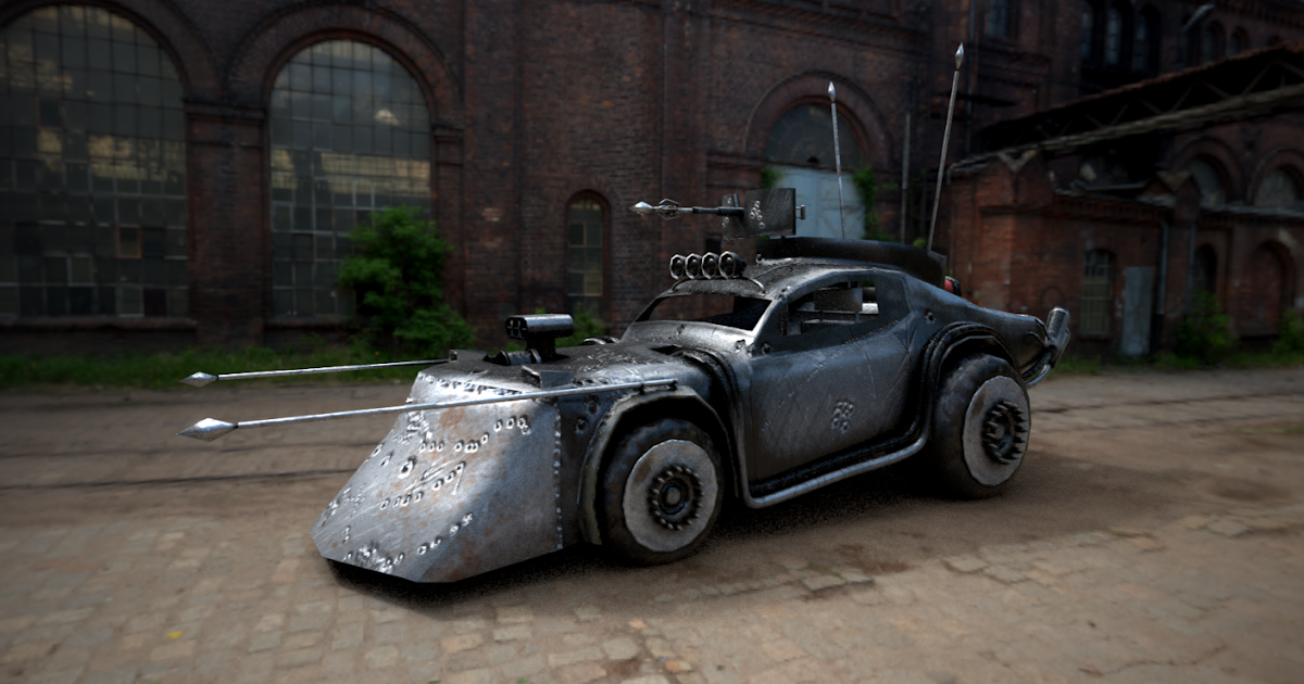 Mad Max style vehicle Test Renders