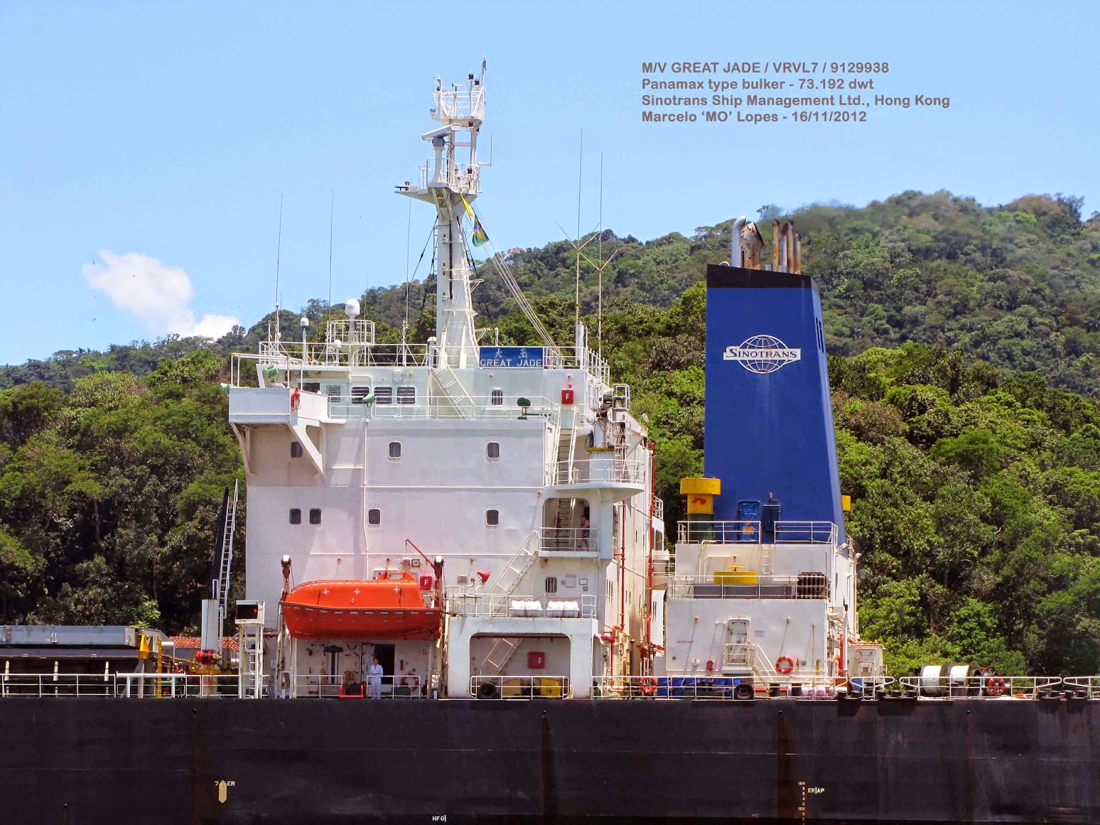 Santos Shiplovers: M/V Great Jade / VRVL7 - 73.192 dwt - Sinotrans ...