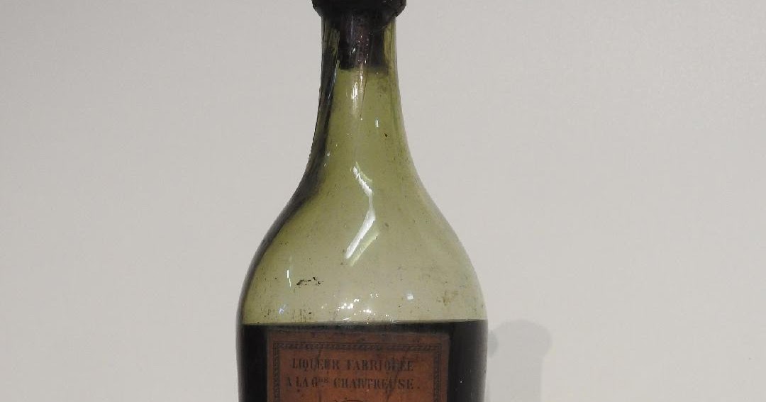 de la chartreuse: Bouteille Chartreuse Jaune 1840-1869