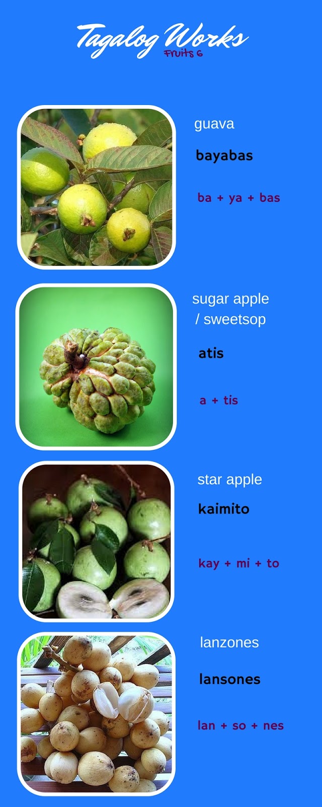 Fruits in Tagalog