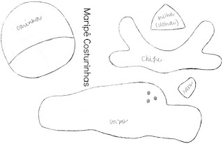 MOLDE DE RENA - Feltro e moldes para artesanato