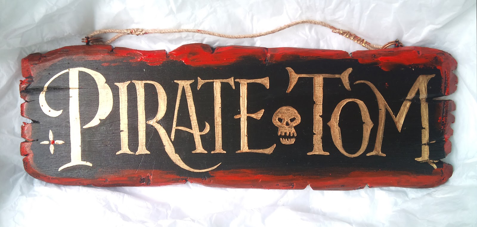 PETER GANDER ART: Hand-painted ‘Pirate Tom’ sign