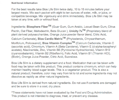 BIOS LIFE MALAYSIA EXCLUSIVE FRANCHISOR: What is Bios Life Slim?