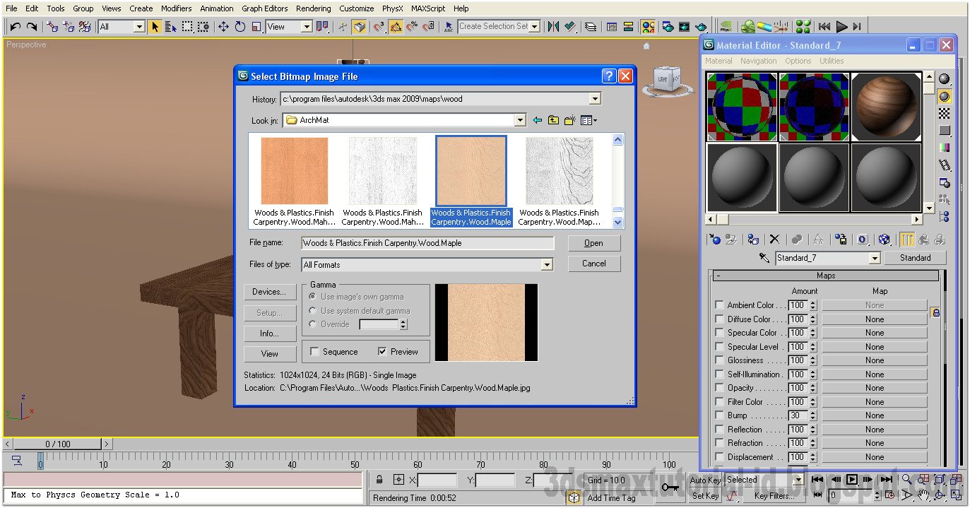 Memberi Material pada Gelas, Boto & Meja (3ds Max Material Tutorial ...