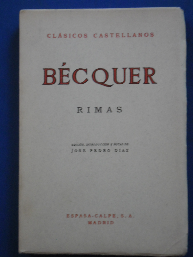 LA PLUMA LIBROS: RIMAS - GUSTAVO ADOLFO BECQUER