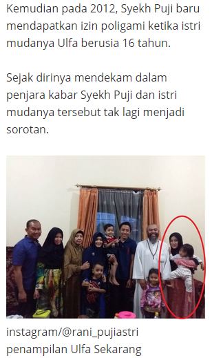 Info Terbaru: Masih Ingat Ulfa Bocah 12 Tahun yang Dinikahi Syekh Puji ... Info Terbaru: Masih Ingat Ulfa Bocah 12 Tahun yang Dinikahi Syekh Puji ...