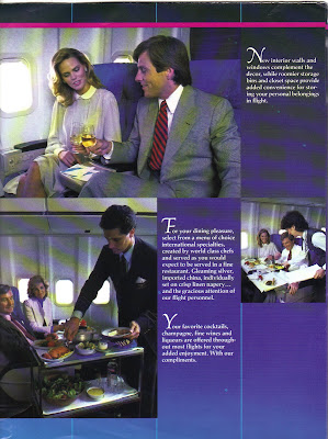 Airlines Past & Present: Pan Am First Class 1980's