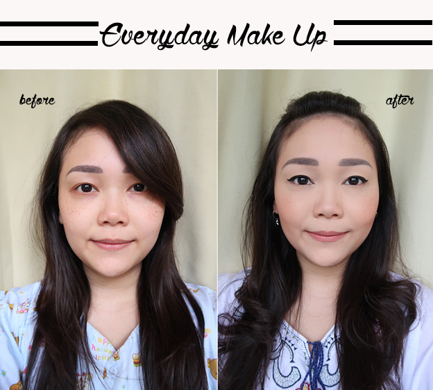 Before After Everyday Make Up + How To Make Your Make Up Lasts | The ...