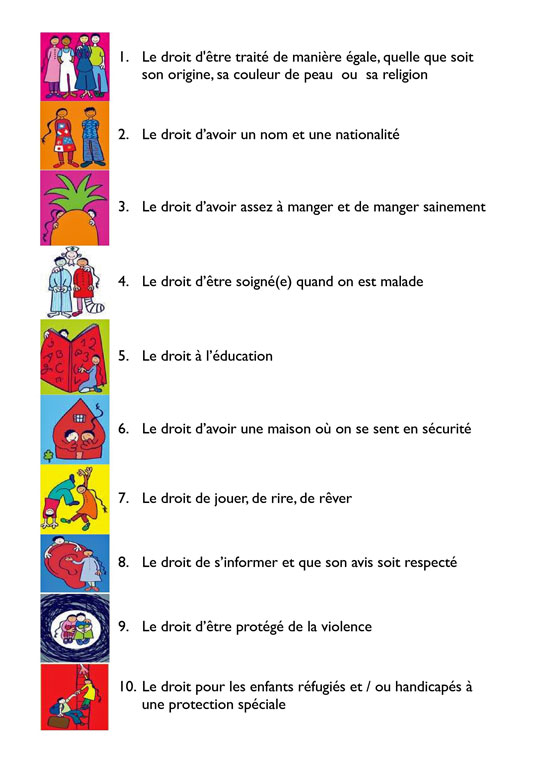 Escuelas Plurilingües Francés: Tu as des droits!
