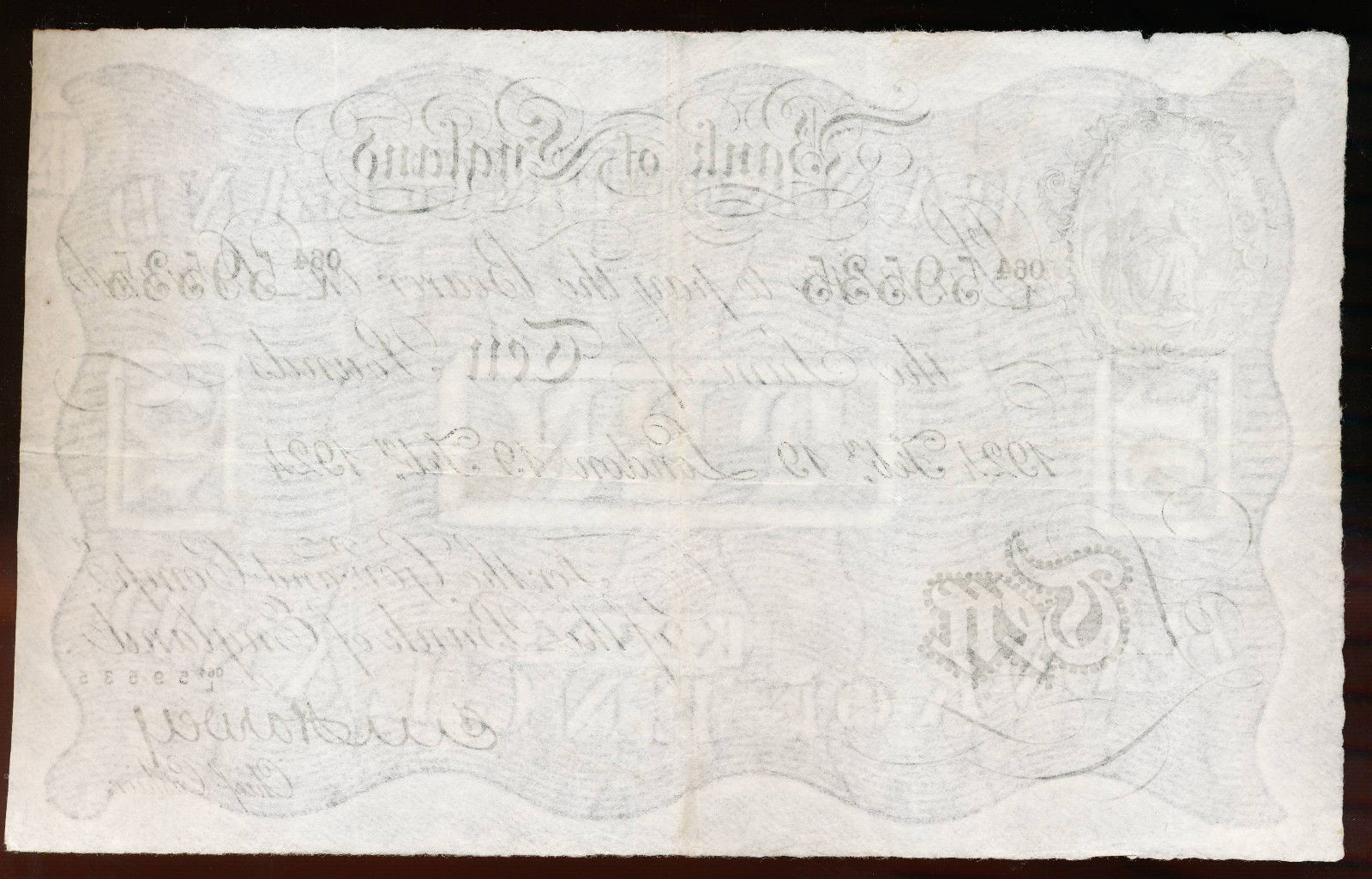 Great Britain 10 Pound Sterling White Note 1924 Bank of England|World ...