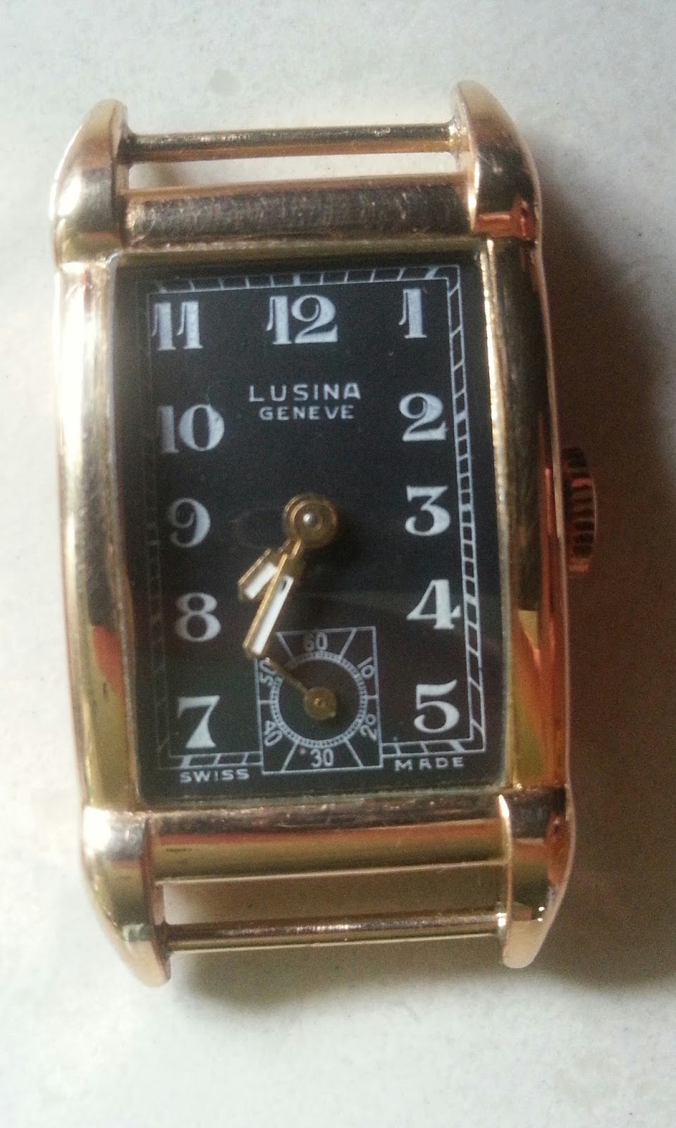 koleksijampecks: Jam Record Lusina vintage Watch