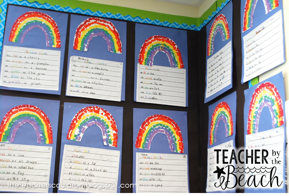 Rainbow Similes {Freebie} | The Teacher's Cauldron | Bloglovin’