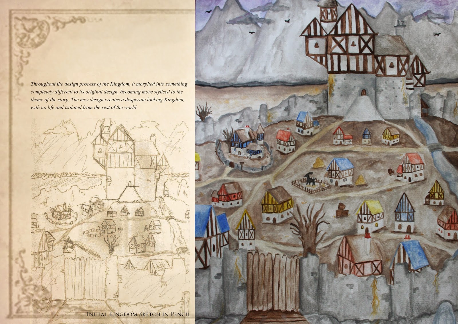 Sophie's Blog: Final Concept Art book Cover, and Page examples.