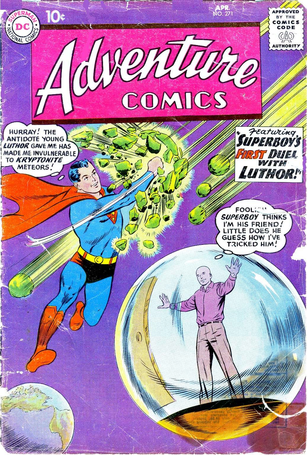 Days of Adventure: Adventure Comics # 271, April, 1960