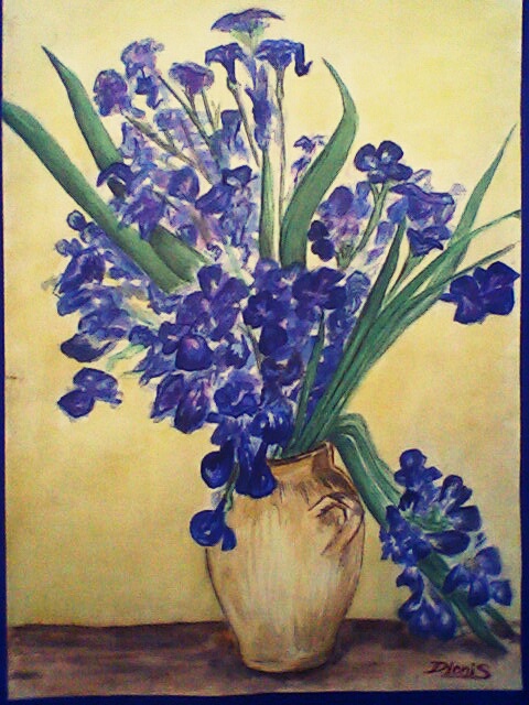 Vizatime Me Laps Vazo Me Lule