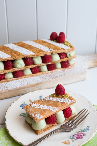 Sweet Treats: food, photography, life: Pistachio Raspberry Napoleon