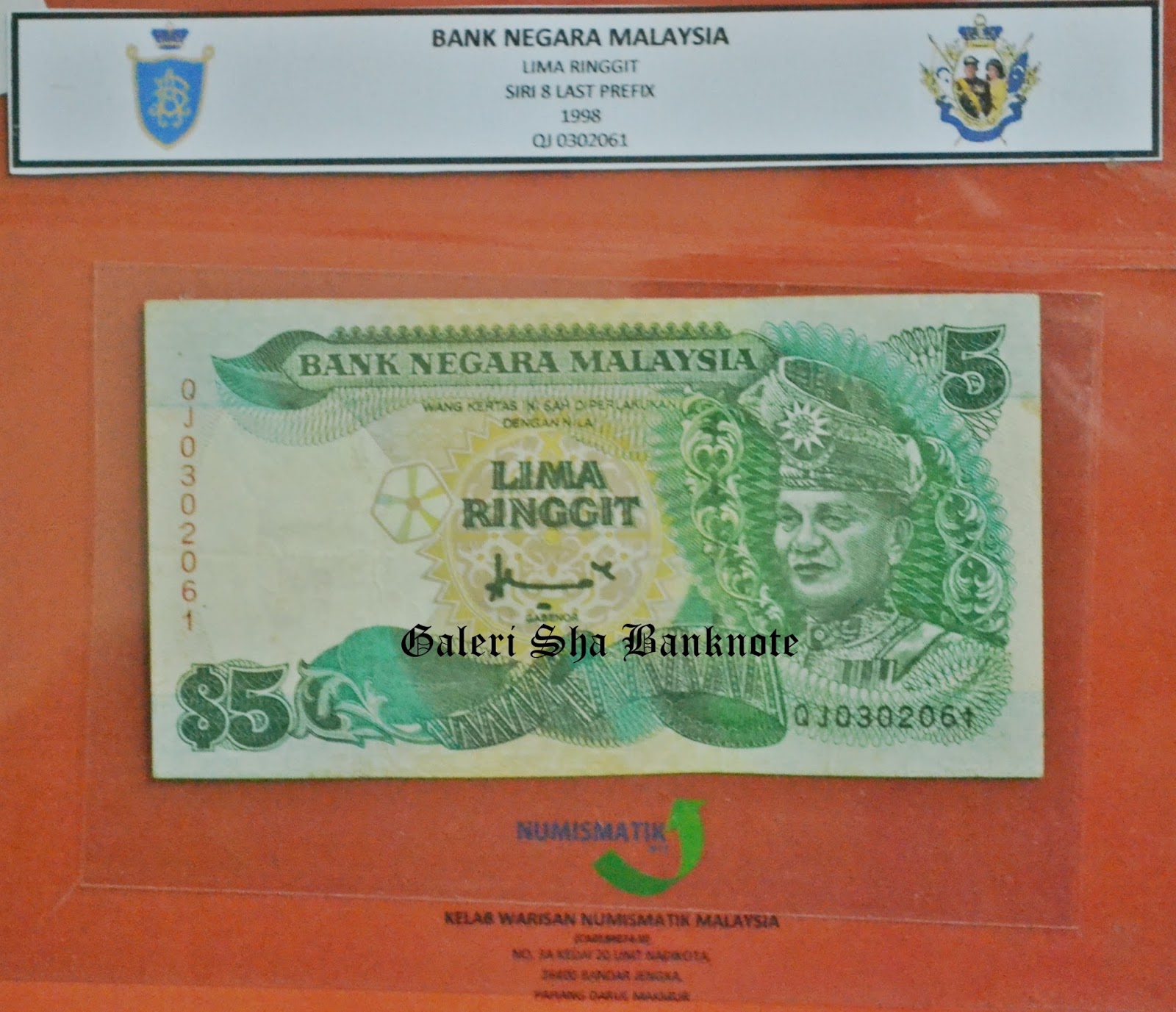 Galeri Sha Banknote: WANG KERTAS 5 RINGGIT