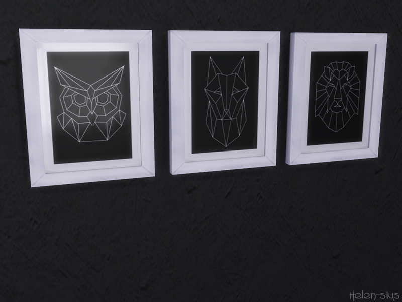 Helen-sims: TS4 Wire Animals Set