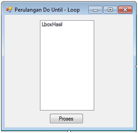 Aplikasi Perulangan Do Until – Loop dengan Visual Basic 2008 - Belajar Coding