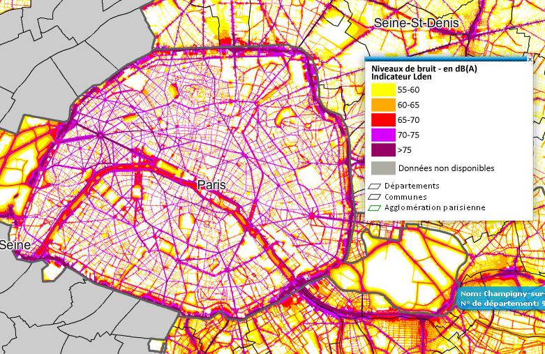 Noise Maps of Paris ~ Invisible Paris