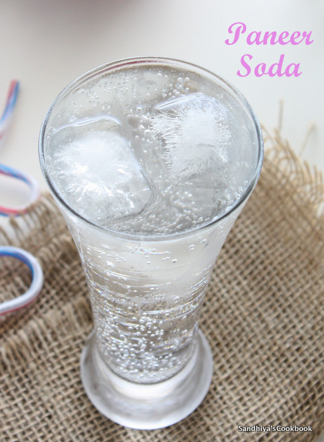 Sandhiya's Cookbook: Paneer Soda | Rose Soda | Summer Drinks