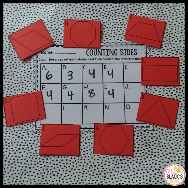 Non Themed Math Stations for First Grade | Mrs. Black's Bees