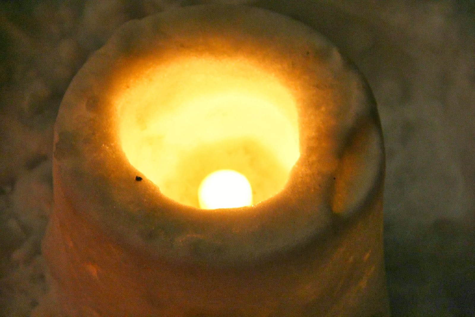 ...Just Visiting...: The Fine Art of Snow Luminaries