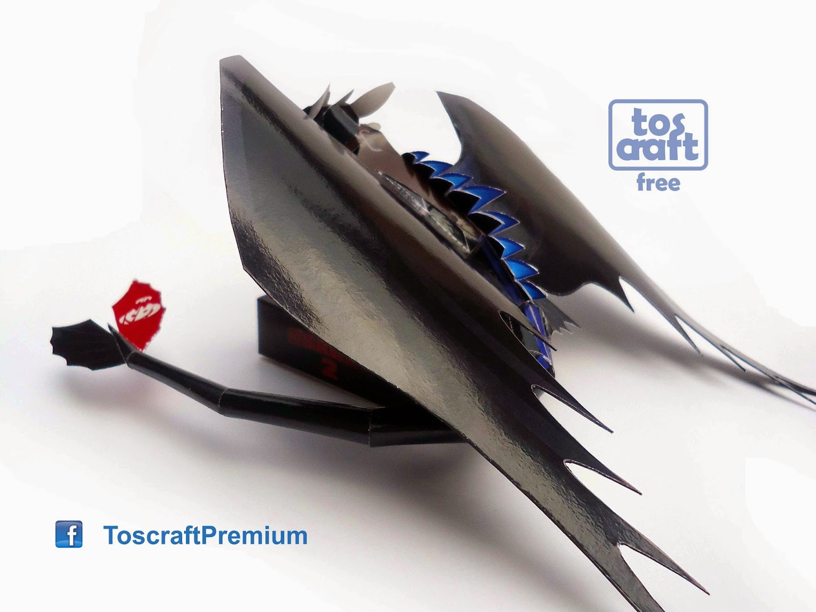 Tos-craft: TOOTHLESS (How to Train Your Dragon 2) Papercraft