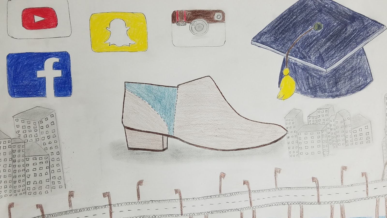 Jerdee's Art Classes: Drawing A | Shoe Drawings / Non Traditional Self ...