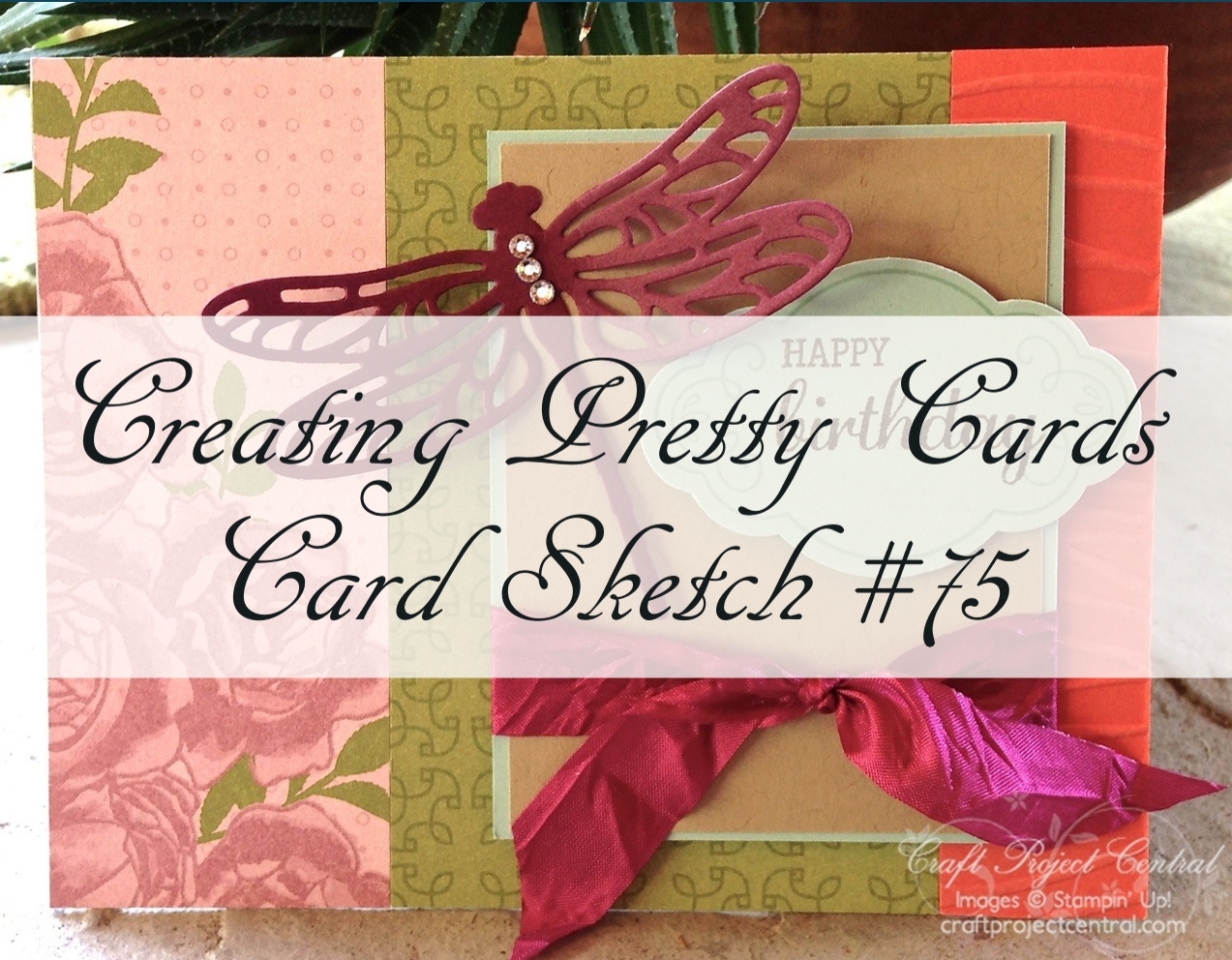 Creating Pretty Cards – Card Sketch #75! [Create With Christy]