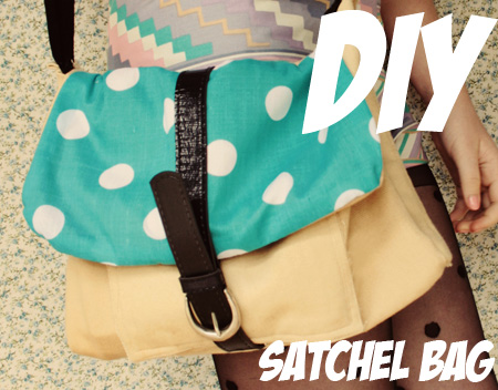 The Pineneedle Collective: DIY Satchel Bag #2 - Using one belt