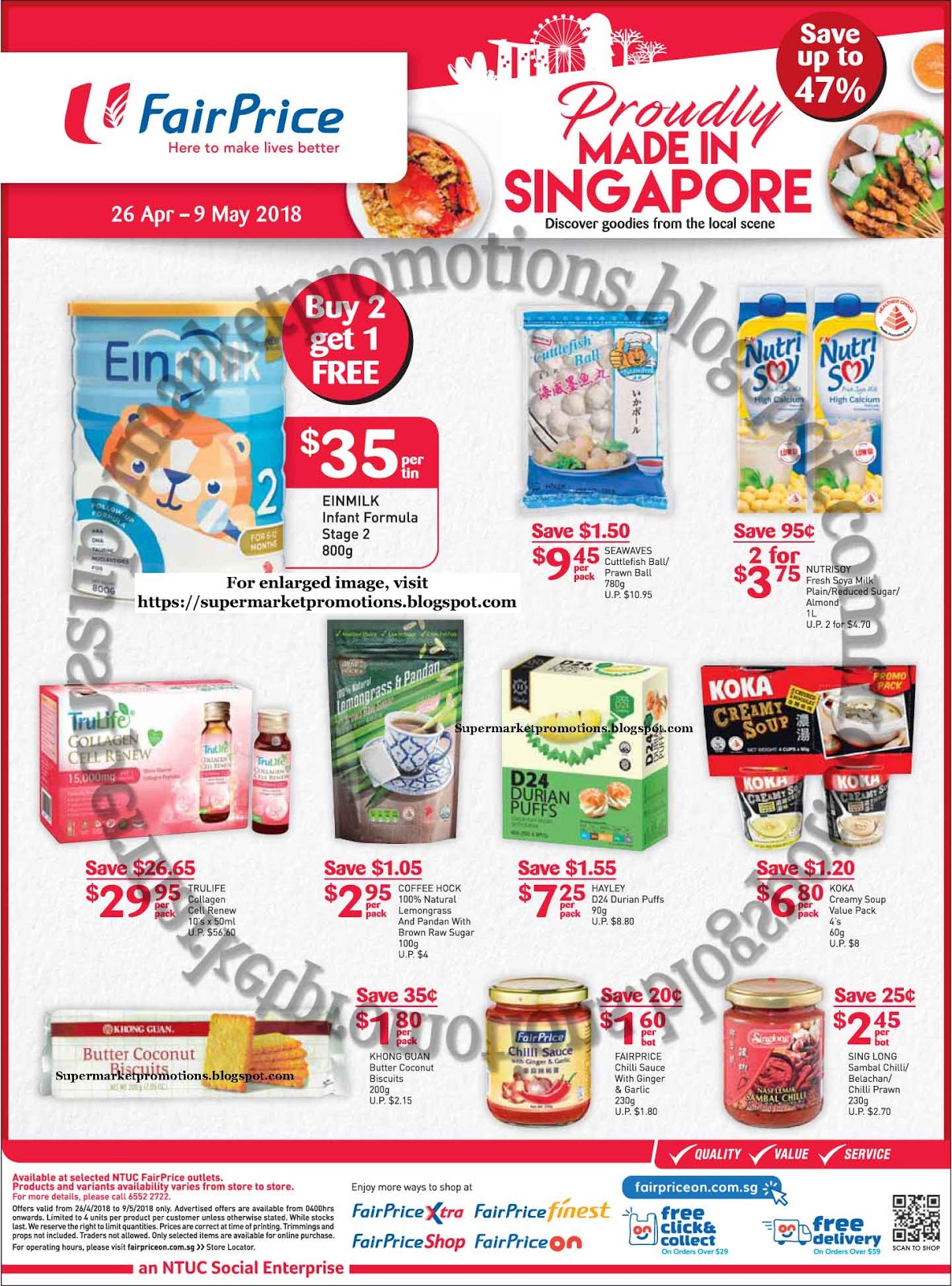 NTUC FairPrice Made In Singapore 26 April - 09 May 2018 ~ Supermarket ...