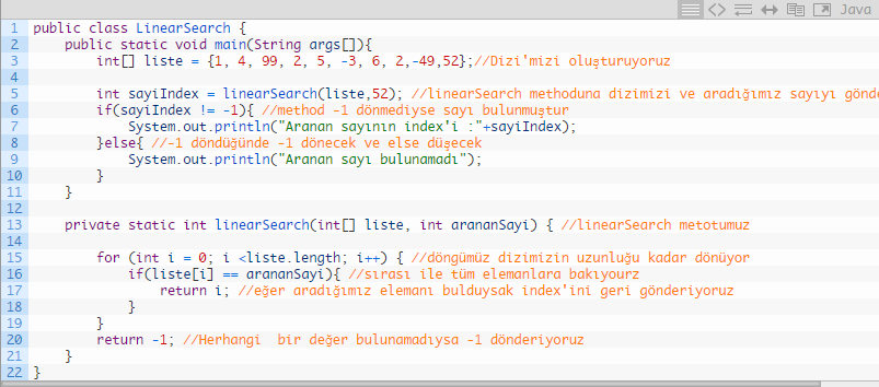 Temel java Dersleri – Dizilerde Arama (Array Search) - SeymanBlog