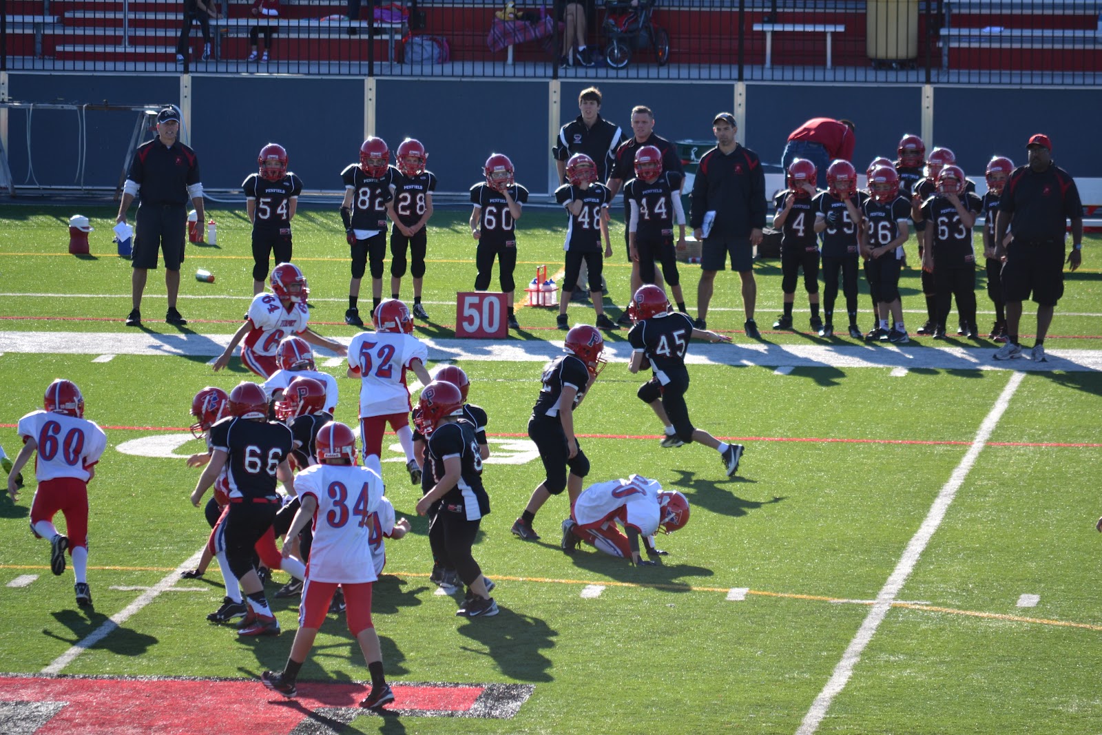 Penfield Youth Football & Cheer 2012: Fairport Packers at Patriots Black B