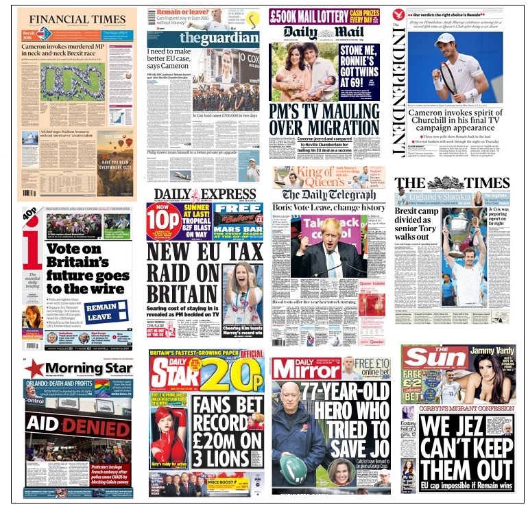 SubScribe: June front pages