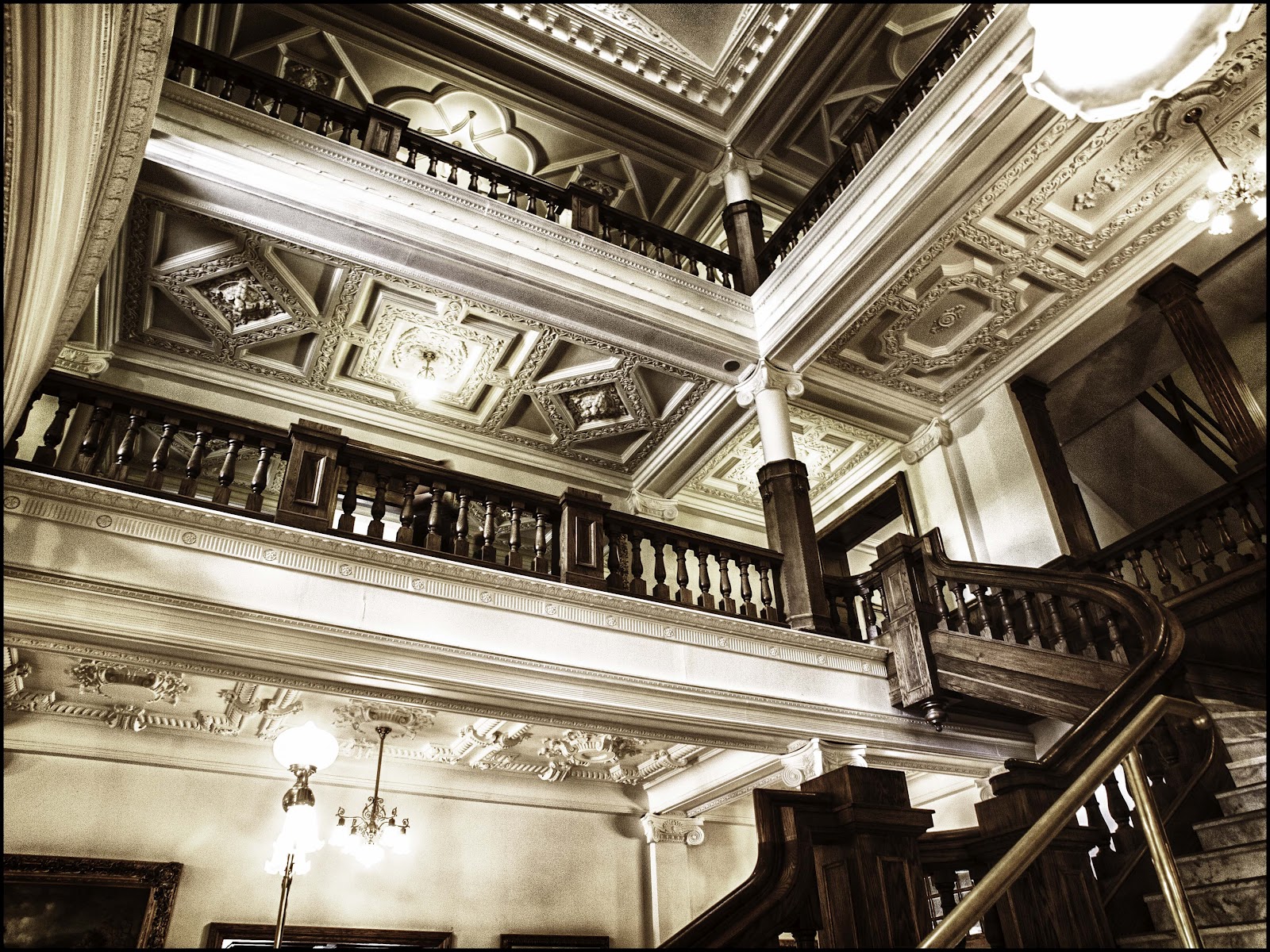 A Castle in the Thousand Islands: The Staircase on the main floor